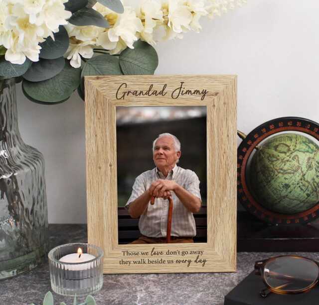 Grandad Memorial Photo Frame in Loving Memory Of Picture Frame ...