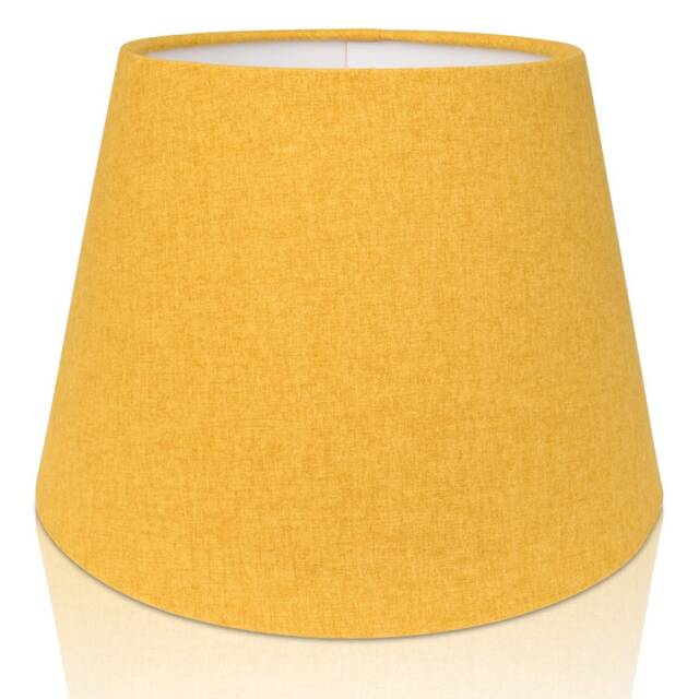 Shetland Mustard Yellow Brushed Linen Style Empire Lampshades/Pendant ...