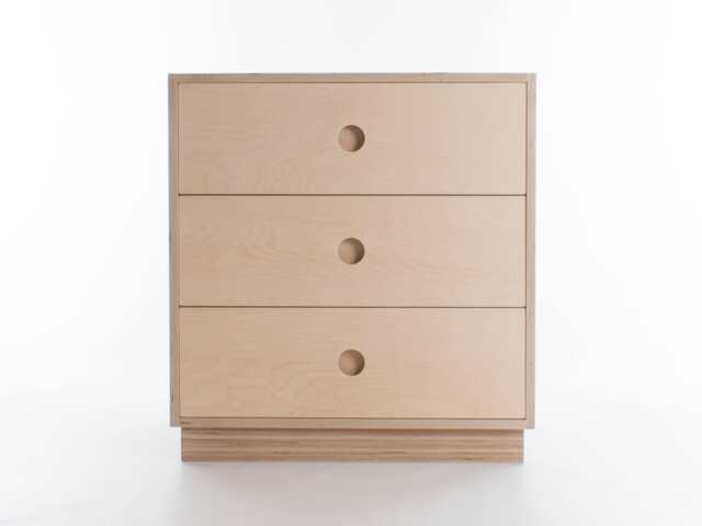 Malmo Short Chest Of Drawers #3 // Birch Plywood - Solid Wood ...