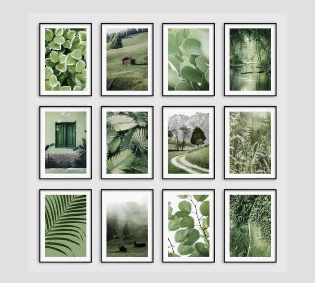 Sage Green Wall Art, Photography Prints, Scenery Landscape Posters, Living Room Bedroom Print ...
