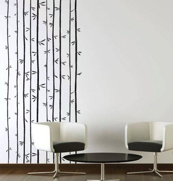 Bamboo Tree Wall Sticker Flower Stickers Forest Decals Office by Etsy ...