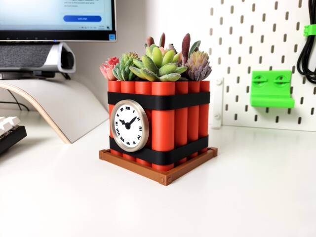 Tnt Block Flower Pot Desk Organiser Home Decoration by Etsy | ufurnish.com