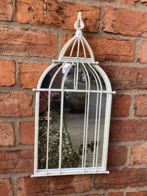 Metal Bird Cage Mirror Garden/Indoor Wall Decor Ornament by Etsy ...