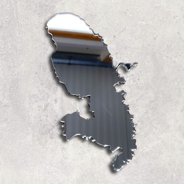 Personalised Maps Acrylic Mirror Wall Art - Many Size & Colour Options ...