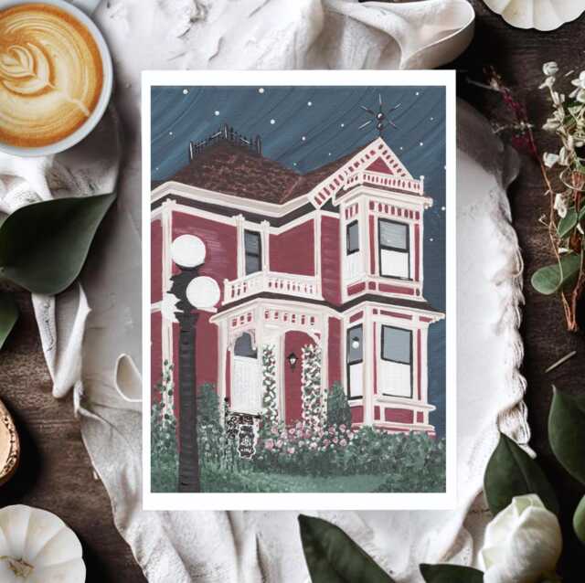 Halliwell Manor Illustration Art Print by Etsy | ufurnish.com