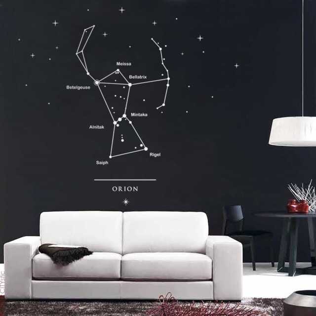 Orion Constellation Wall Decal Star Names, Archer Design by Etsy ...