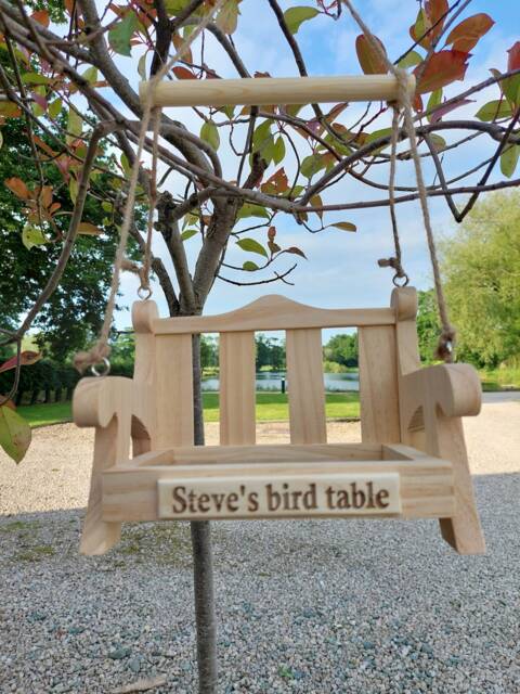 Personalised Swing Seat Bird Feeder - Table by Etsy | ufurnish.com