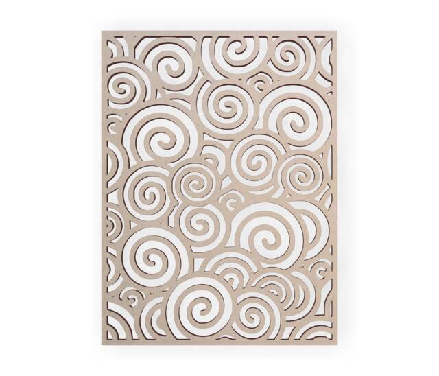 Wood Swirls Lattice - Mandala Wall Art For Home Decor, Panels, Overlays ...