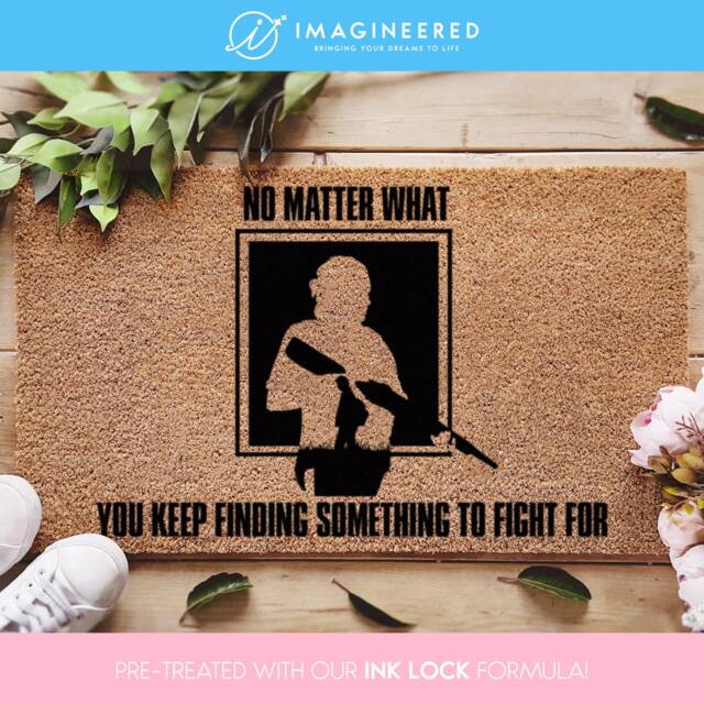 The Last Of Us Custom Door Mat - No Matter What Pedro Pascal Bella ...
