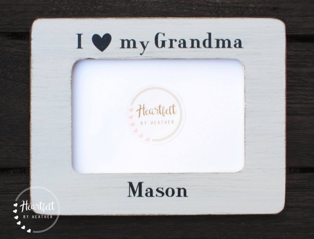 Custom I Love My Grandma Frame- Picture Frame 4x6 - Personalized Gift ...