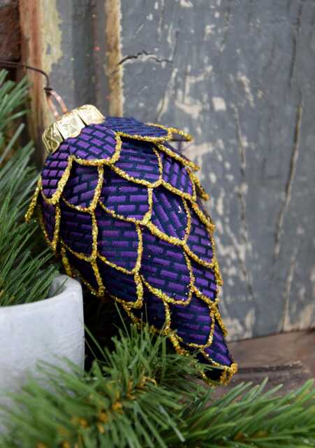 Purple & Gold Christmas Tree Ornaments by Etsy | ufurnish.com
