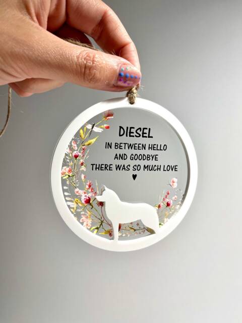 Dog Memorial Gift, Rainbow Bridge, Keepsake Pet Outdoor Decoration ...