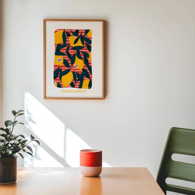 Lemon Paper Poster Illustration by Etsy | ufurnish.com