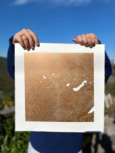 Map Of Snowdon - Yr Wyddfa, Topographical Snowdononia National Park ...