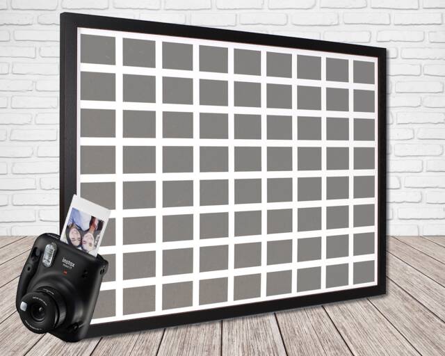 Instax Mini Multi Aperture Wooden Photo Frame. Holds Seventy Two Instax ...