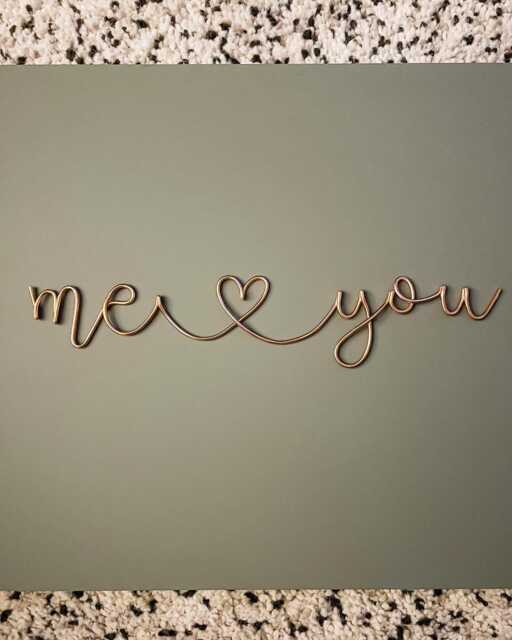 Wire Words - Me You Bespoke Wall Art Quotes & Sayings by Etsy ...