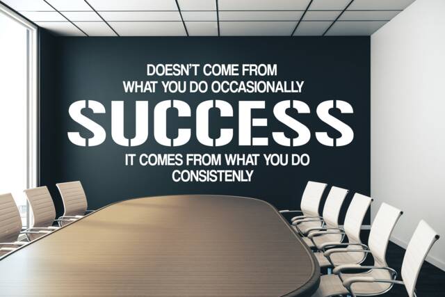 Success Office Wall Decal, Office Decal, Art, Office Decor, Work Decor ...
