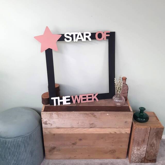 Personalized Star Of The Week Selfie Frame Wooden School Board by Etsy ...