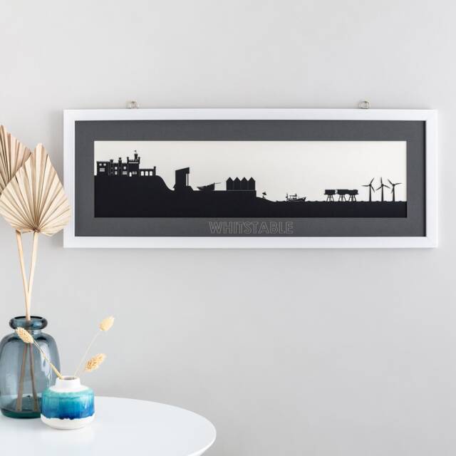 Whitstable Skyline Silhouette Papercut Art Print by Etsy | ufurnish.com