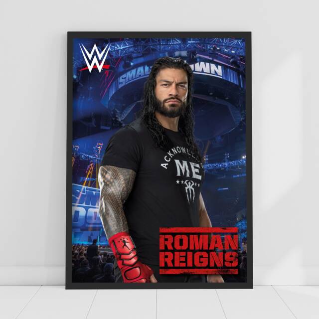 Wwe Print - Roman Reigns Crowd Poster Wrestling Wall Art by Etsy ...