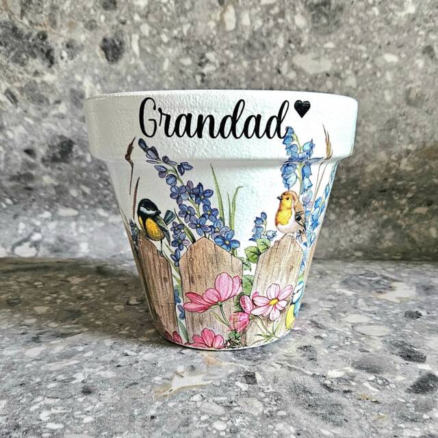 Dad Plant Pot, 17cm, 9Th Wedding Anniversary Pot Gift, Father's Day ...