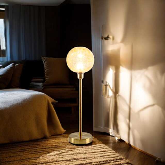 Stunning Glass Floor Lamp - Chic Style & Soothing Glow For Any Space by ...