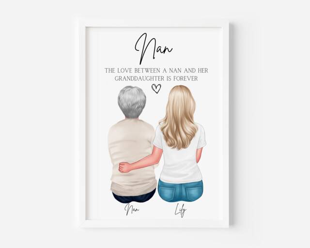 Personalised Gift For Nanny, Nanny Gifts, Grandma Nana Gifts Nan, Print ...