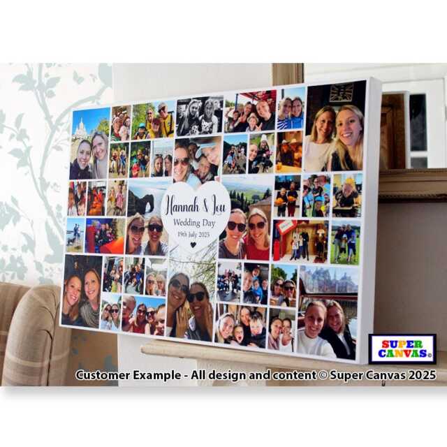 Wedding Day Couple Wife Husband Personalised Guest Welcome Sign 40 ...