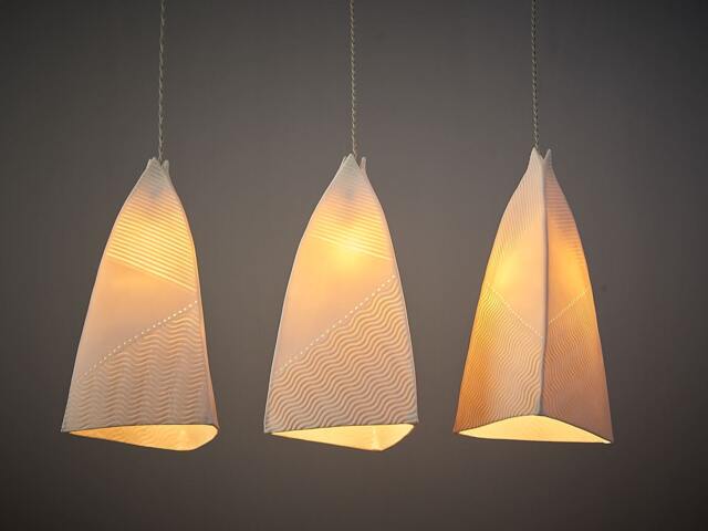 3 Hand Made Pendant Lights, Lighting, Chandelier Lighting. Kitchen ...