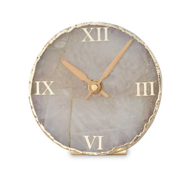 Composite Rose Quartz Round Clock by Etsy | uFurnish.com