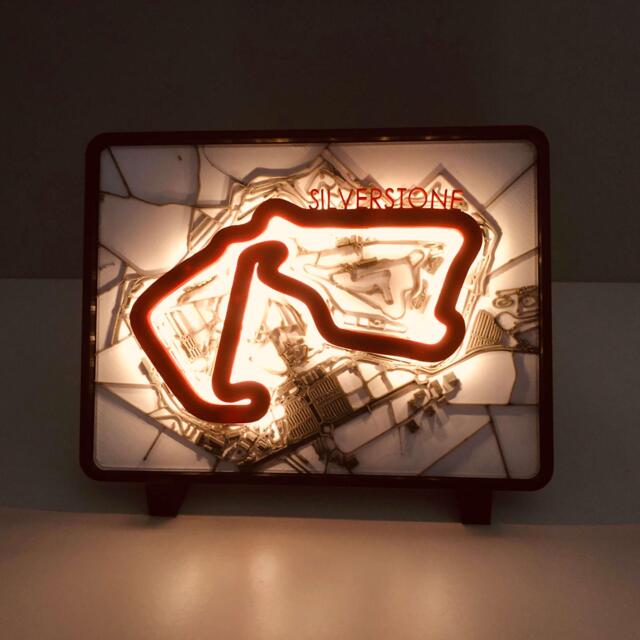 F1 Track, 3D Circuit Map, Led Illuminating Light Up Race Silverstone ...
