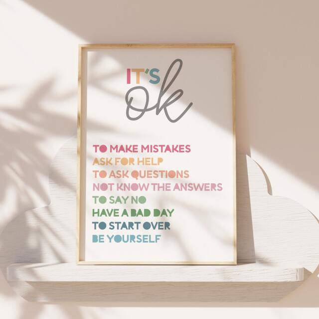 Positive Affirmation Prints, Girls Bedroom Print, Decor, Wall Art ...