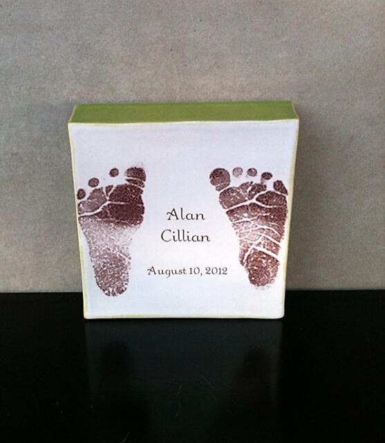 Personalized Keepsake Picture Box Of Baby's Footprint by Etsy ...