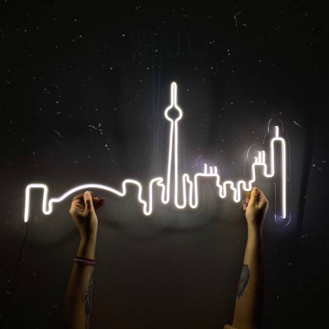 Toronto Neon Sign - City Custom Sign- Wall Decor-City Neon Sign ...