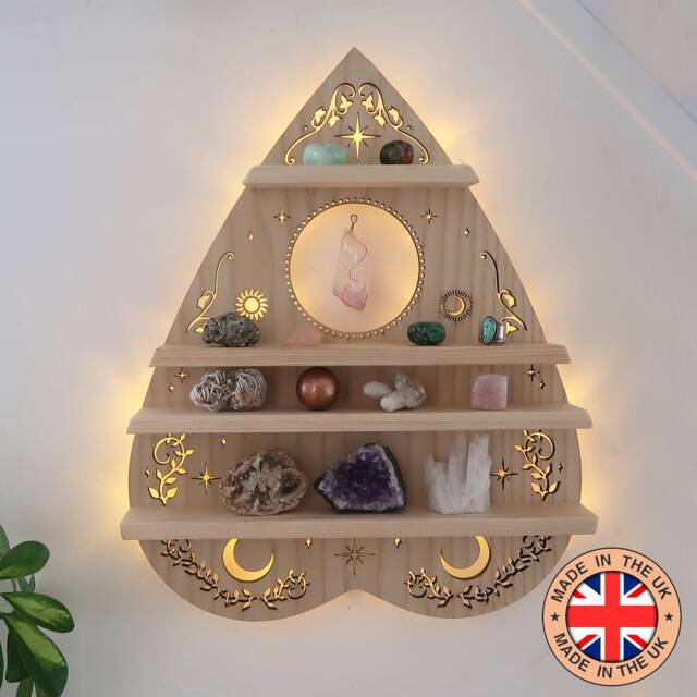 Coppermoon Light Planchette Crystal Shelf Lamp, Wall Art, Lamp by Etsy ...
