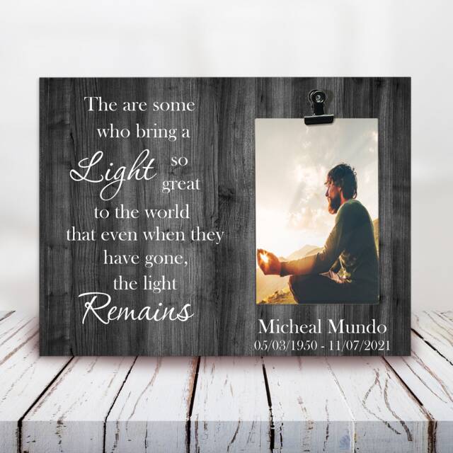 Loss Of Loved One Gift Memorial 4x6 Photo, Personalization Photo Clip ...