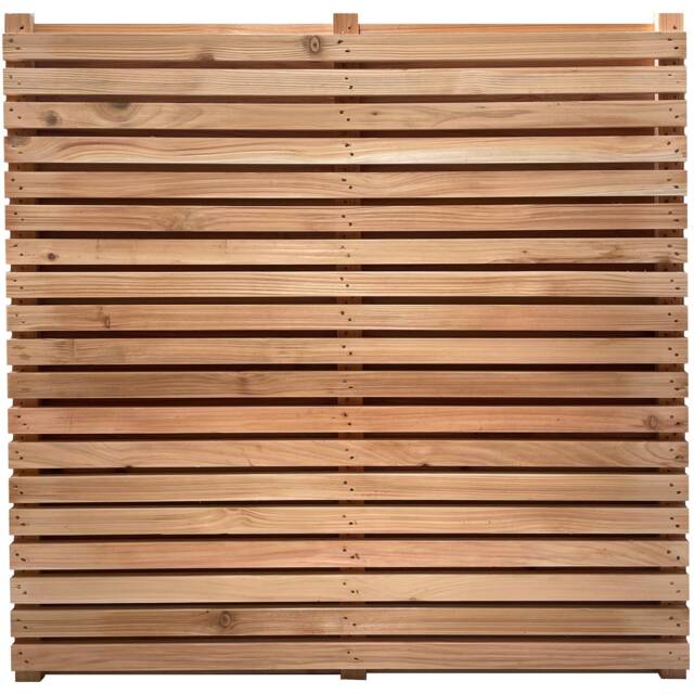 Double Sided Planed Cedar Slatted Panel - Horizontal by Etsy | ufurnish.com