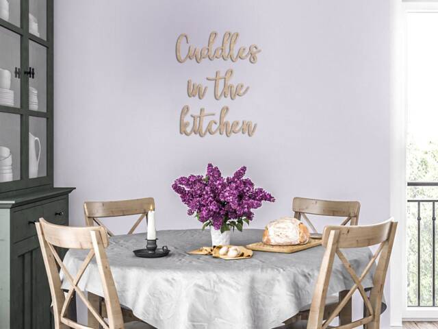 Cuddles in The Kitchen Wooden Words Wall Art Large & Extra by Etsy ...
