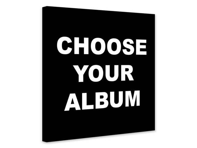 Choose Your Album Cover - Square Print Music Art Wrapped Framed Canvas ...