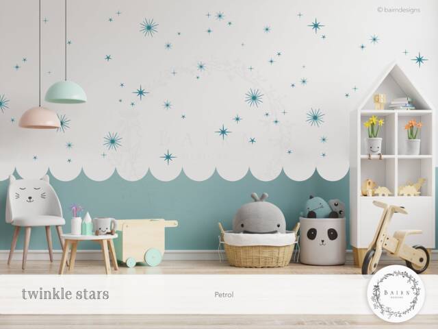 Star Twinkle Wall Stickers, Various Colours To Choose From, Multiple ...