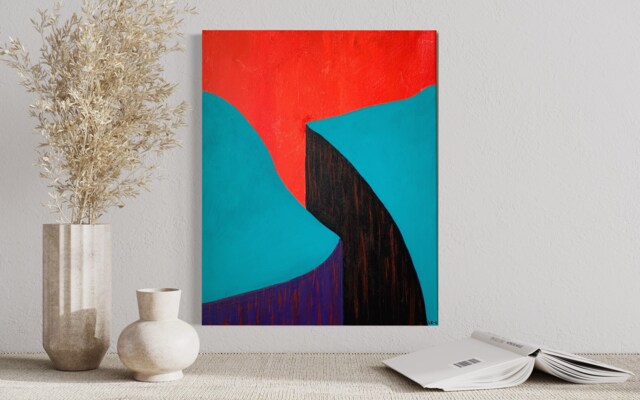 Chasm Acrylic Painting On Canvas by Etsy | ufurnish.com