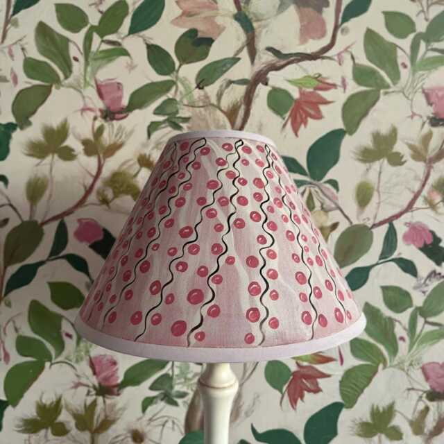 Isadora - Unique Artisanal Hand Painted Lampshade For A Table Lamp ...