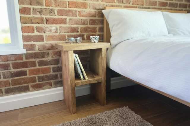Rustic Reclaimed Wood Bedside Table Farmhouse Style Side Table by Etsy ...