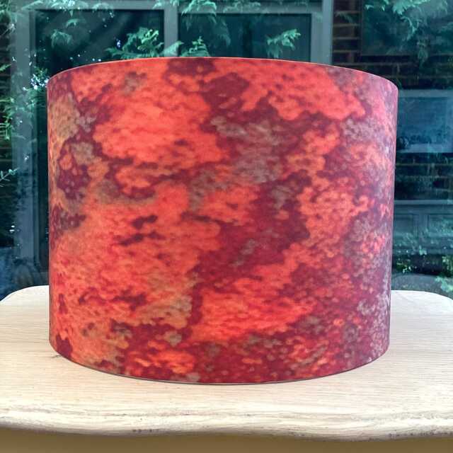 Rust Distressed Lampshade Copper Bedside Table Lamp Shade Ceiling Home ...
