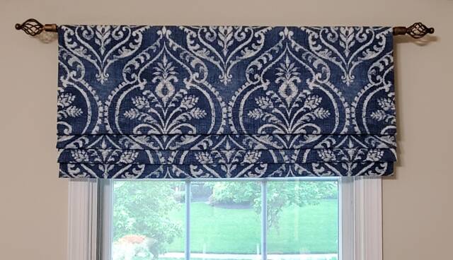 Bottom Pleated Lined Valance - Faux Roman Shade Valance Millcreek ...