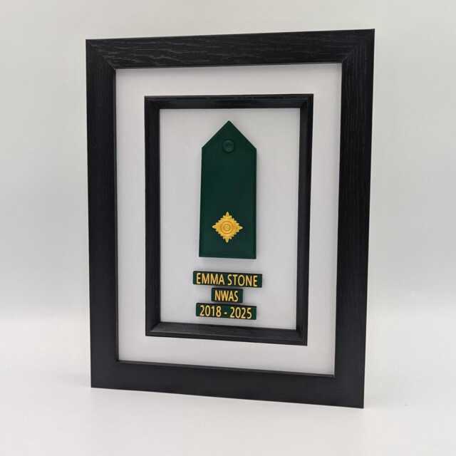 Ambulance Presentation Frame - New Paramedic Gift Medal Bar Bespoke ...