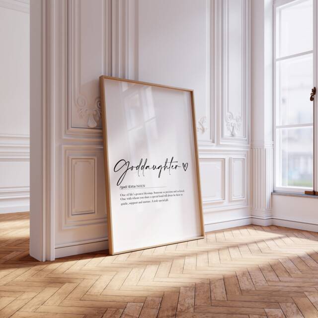 Personalized Goddaughter Definition Print Christening Gift by Etsy ...