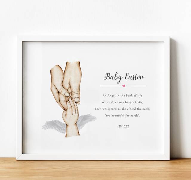 Sentimental Miscarriage Gift, Remembrance Gift For Stillborn, Custom ...