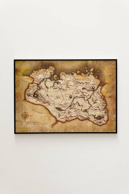 Elder Scrolls Skyrim Map Poster, Tes Oblivion, Morrowind, Gaming Poster ...