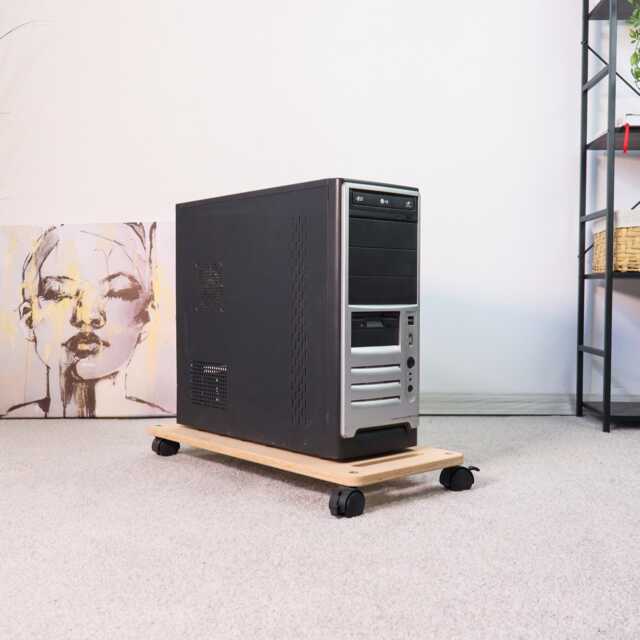 Storage Organization Pc Stand Office Supplies Shelf With Wheels Under ...